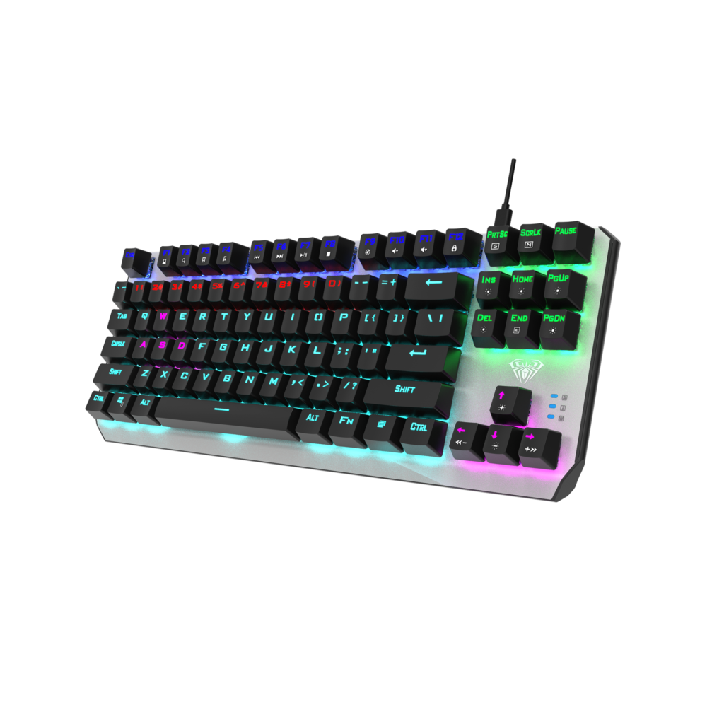 Aula Aegis Mechanical Keyboard, Wired, EN, RED switch, USB, Black ...